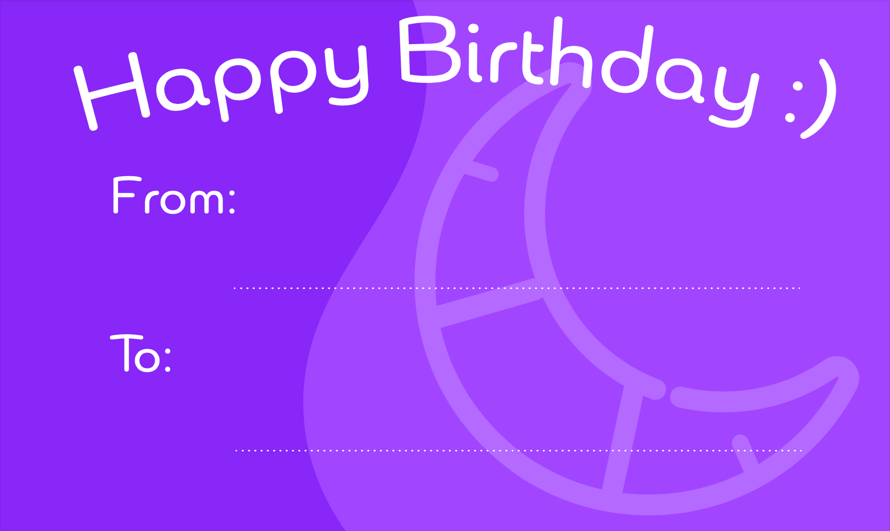 Sticker Postcard – Butter Moon